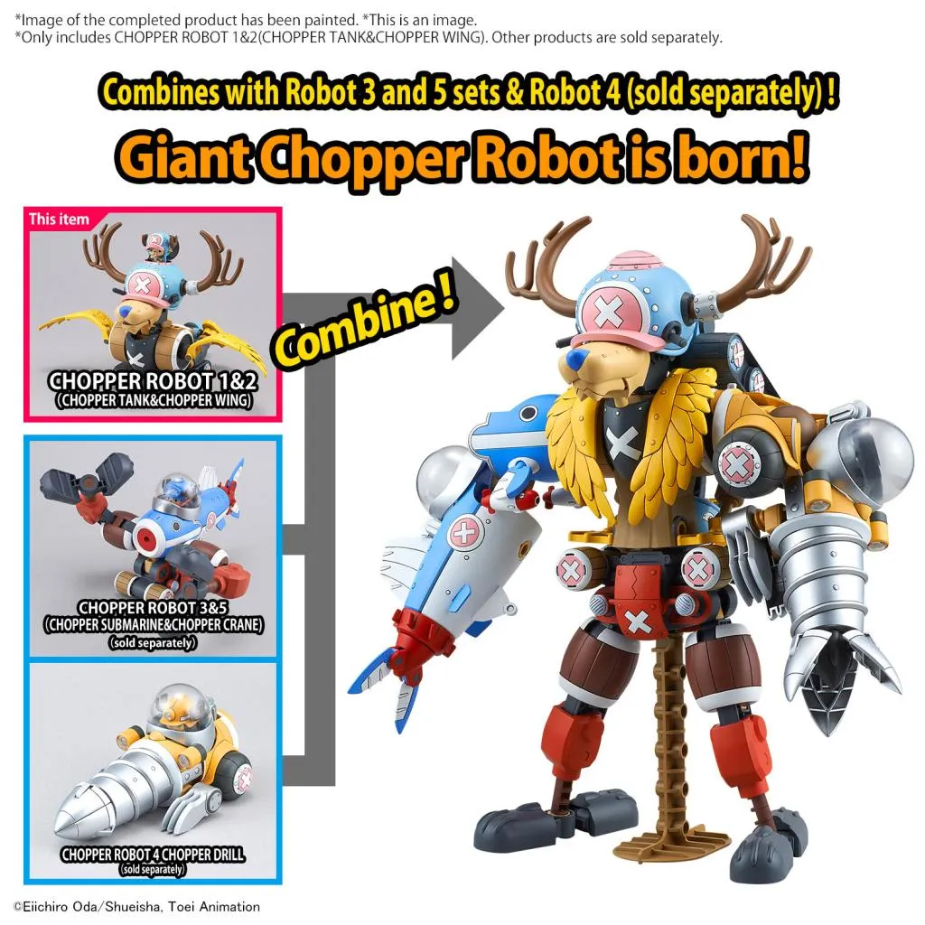Conbini - ONE PIECE - Chopper Robot 1&2 (Chopper Tank & Chopper Wing ...