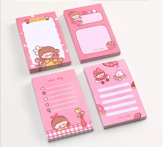 Conbini - Cute Pink Sticky Notes - B - Aleatório