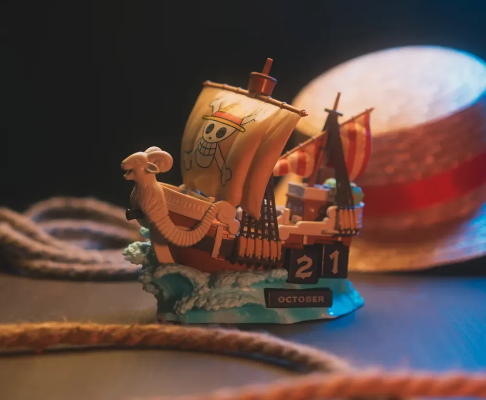 Conbini - ONE PIECE NETFLIX - Going Merry - Resin 3D Perpetual Calendar